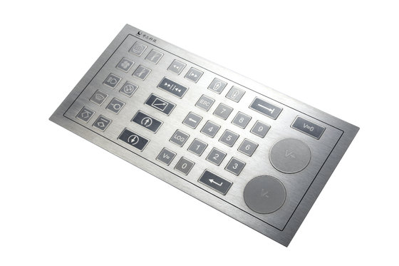 OEM Multilanguage Buttons Encrypted Metal Numeric Keypad / Numeric Key Pad
