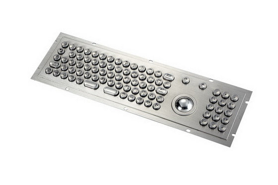 85 Keys Compat Format Extra-Long Rugged Stainless Metal Keyboard IP65