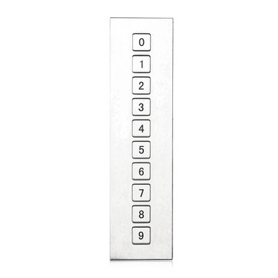Input Devices Vandalproof Vertical Keys Metal Numeric Keypad / Pin Pad