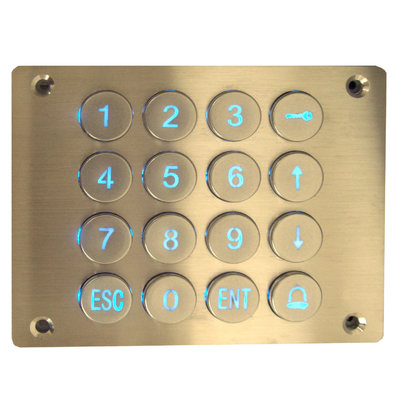 Metallic Door Access Keypad 