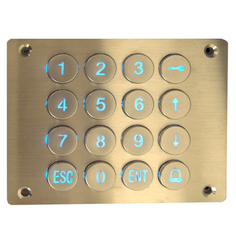 Metallic Door Access Keypad 