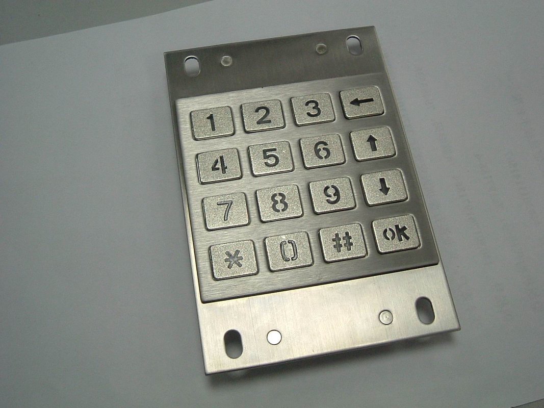 Explosion Proof Backlight Metal Numeric Keypad 