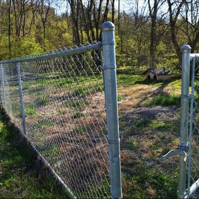 Galvanized and PVC Coated Rhombus Chain Link Fence