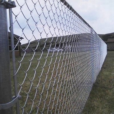 Galvanized and PVC Coated Rhombus Chain Link Fence