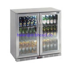 China 138L Stainless Steel Back Bar Cooler 2 swing glass doors (Sliding doors available too) supplier