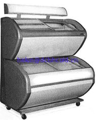 China 278L 2 layers upright ice cream display showcase freezer supplier
