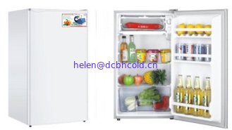 China 90L DC upright solar fridge AC/DC compressor fridge (50/70/90L upright single door) supplier