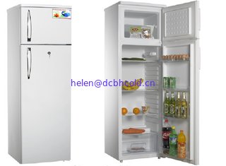 China 518L DC upright solar fridge freezer AC/DC compressor fridge ( upright double door 98L-518L) supplier