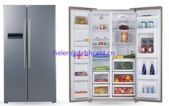 China 568L DC upright solar fridge freezer AC/DC compressor fridge-New supplier