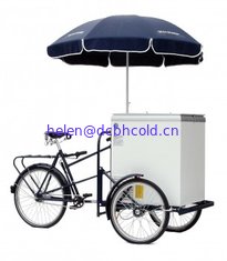 China Hot dog Bike Ice cream Bike Hot dog bicycle fast food Tricycles solar fridge bicycle supplier