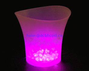 China 5L LED Ice bucket flashing ice box ice barrel  plastic cooler box with led light supplier