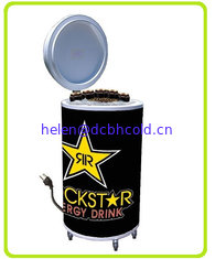 China 75L Cooler Fridge on Wheels Movable can cooler- 0-10 degrees-Cooler Barrels party cooler supplier