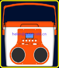 China 7.5L Radio music bluetooth wireless music Outdoor Cooler Box Support U disk and TF card supplier