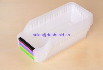 China ROHS Sanada Refrigerator Food Beer Plastic Transparent Storage Box Container supplier