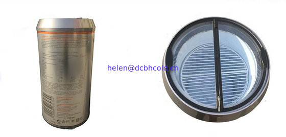 65L Energy Brinks Commercial Display Fridge Barrel Type supplier
