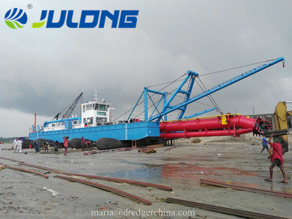 Julong 3500cbm/hr Cutter Suction Dredger for river sea sand and land reclaimation