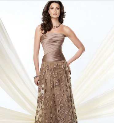 Strapless Satin Evening Party Dresses with strapless neckline LXJJF-1487