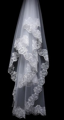 Lace Veil Bride Wedding Accessories in White LXTS-122/7