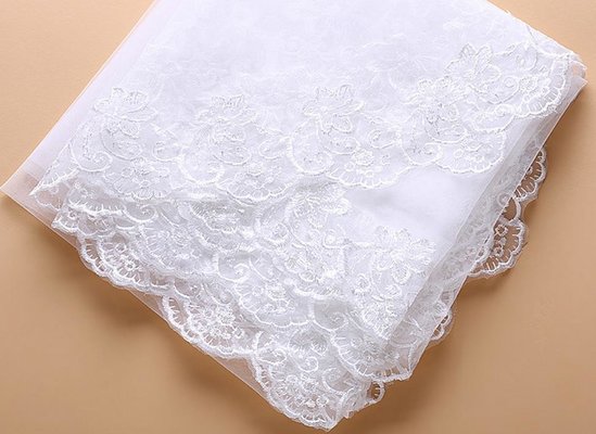 Lace Veil Bride Wedding Accessories in White LXTS-122/7