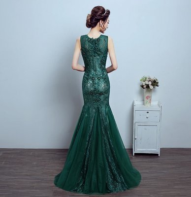 Custom Chiffon Sexy Sleeveless party dresses for Prom, Green LXLSQ-1220