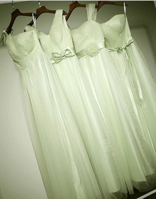 Elegant One Shoulder Bridesmaids Wedding Dresses with long trains LXLSQ-1149
