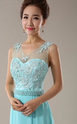 Light Green Sleeveless party dresses / heart shaped prom dresses long LXLSQ-1177