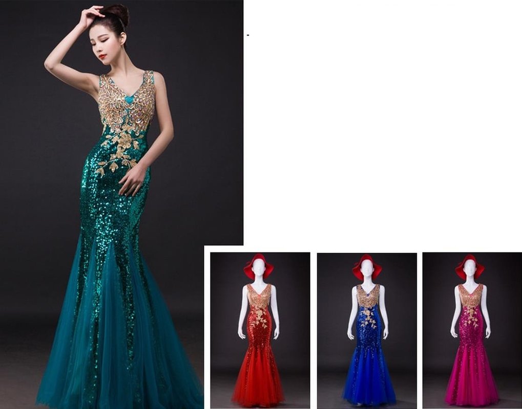 Fashion V Neckline Open back party dresses for wedding / business LXLSQ-1260
