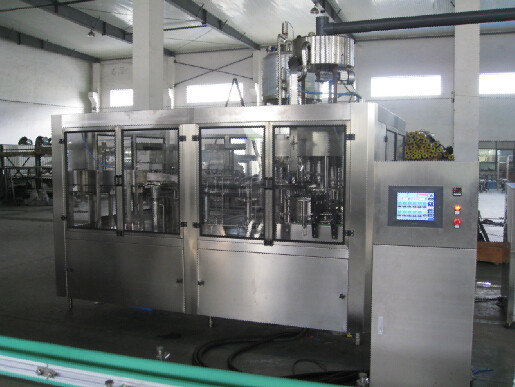Drinks Beverage Juice Producing Parts Bottle Filling Machines 3 In 1