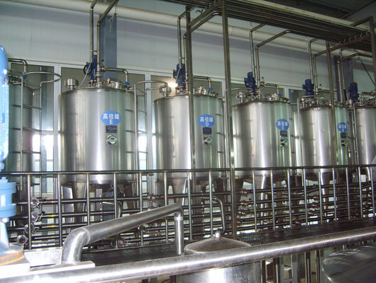 Gravity High Level Stainless Steel Tank For Milk Dairy Yogurt Plant