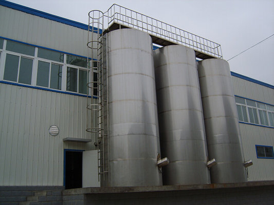 Fresh Milk Outer door Storage Mixing Tanks Side Agitator  30 Ton
