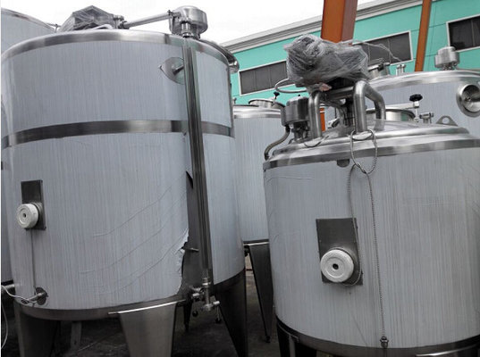 500L + Still Yogurt Plant / High Level Tanks PU Heat Insulated Stainless Steel Roll Material