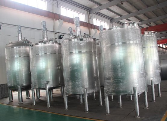 Stainless Steel Tank 500 L + Mixing Tanks -  Insulation Jacket 1.5mm+ Acid Cleaned SUS304 316
