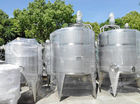 Stainless Steel Tank 500 L + Mixing Tanks -  Insulation Jacket 1.5mm+ Acid Cleaned SUS304 316