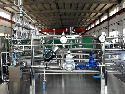 105~143ºC Dairy Milk Pasteurizer Machine / 0.5 Mpa Steam Heated Sterillizer Equipment