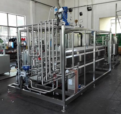 0.5-10 Ton Stainless Steel Tube Pasteurizer Machine 0.5MPa Steam Pressure