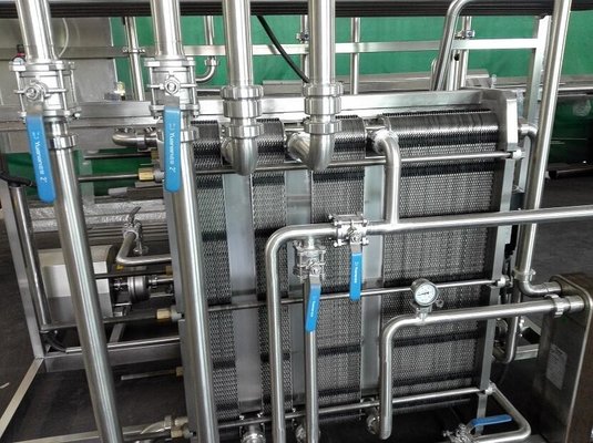Ultra High Temperature UHT Plate Sterilizer Equipment / Pasteurizer Machine for Milk Plant