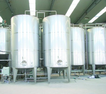 Stainless Steel Storage Tanks - Sanitary Syrup / Honey / Sugar Melting Tank 0.5 Ton - 30 Ton