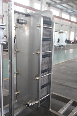 3 or 4 Sections Plate Type Milk Sterilizer Equipment with Stainless Steel with PLC Control System