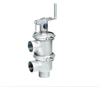 Stainless Steel  Sanitary Manual Shut-off  Valve DN25 - DN100 1” - 4” -10℃ ~ 100℃