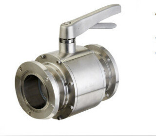 Food grade Stainless Steel Valves / Manual Sanitary Ball Valve 1" ~ 4" PTFE / EPDM Seal
