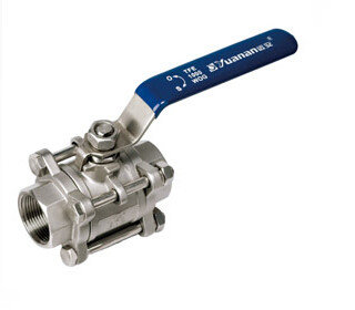 Sanitary Stainless Steel Valves 3PCS Threaded Ball Valve DN15 ~ DN100 1" ~ 4"
