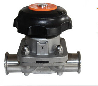 Manual Diaphragm Sanitary Stainless Steel Valves with EDPM or PTFE + EPDM Diaphragm