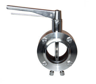 Manual Leakage-proof Stainless Steel Butterfly Valve / Sanitary Valves 1” - 4” DN25 ~ DN125