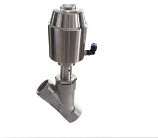 Pneumatic Angle Seat Valve ( Stainless Steel Actuator ) Stainless Steel Sanitary Valves