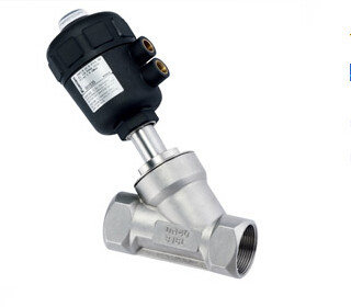 Plastic Actuator Pneumatic Angle Seat Valve with 316L Stainless Steel 3/4” - 3 Inch