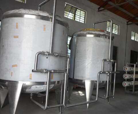 Food Industrial Pure Water Treatment Equipment Stainless Steel Water Tanks for Beverage Plant