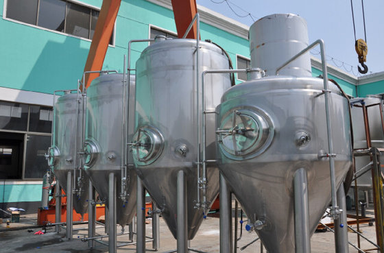 Beer Brewery Fermenting Tanks Beer Processing Plant Equipment Large Capacity