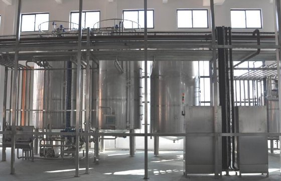 Large Capacity Stainless Steel Tanks Carbonated Soft Drink Making Plant CSD Filling Line