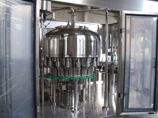 Usine remplissante de boisson de machine de remplissage de l'eau minérale de bouteille d'ANIMAL FAMILIER avec la tête 6 de capsulage
