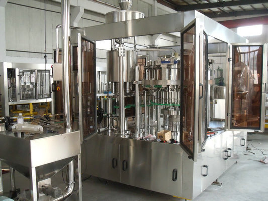 3 électriques dans 1 ligne de capsulage remplissante de production à la machine de lavage pour la bouteille ronde/de place ANIMAL FAMILIER